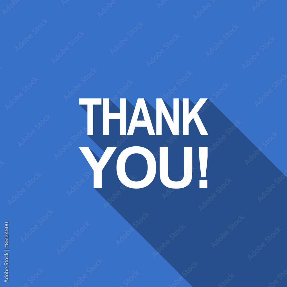 thank you flat icon Stock Illustration | Adobe Stock