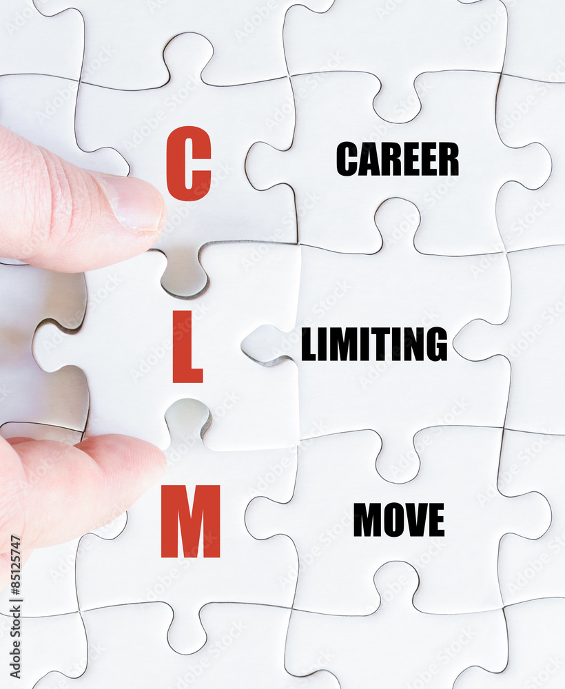Last puzzle piece with Business Acronym CLM Stock Photo | Adobe Stock