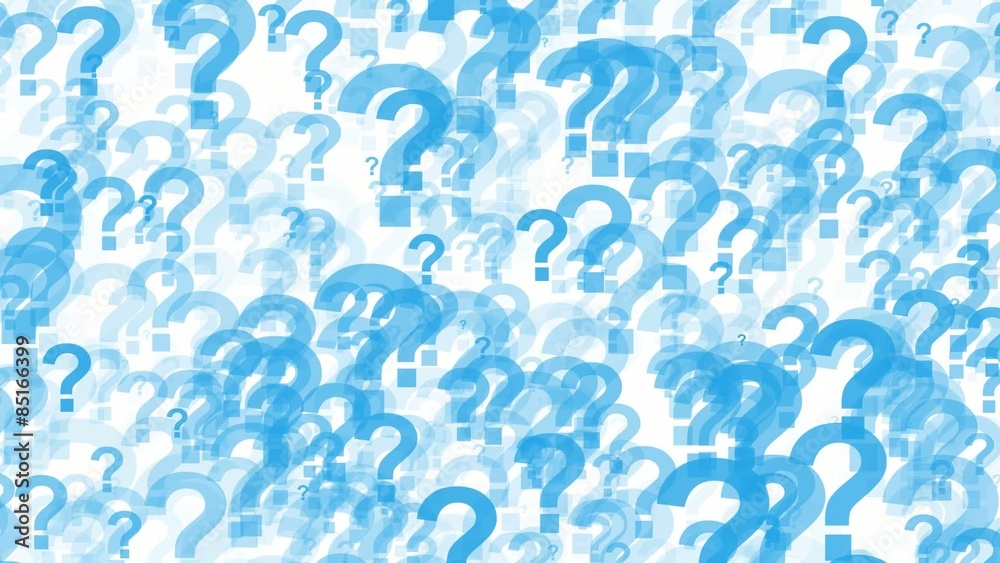 Hintergrund aus blauen Fragezeichen Stock-Video | Adobe Stock
