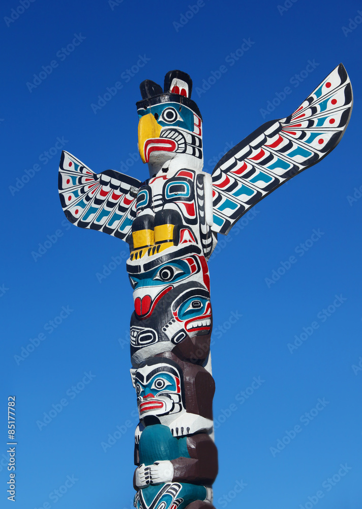 Native American totem pole Stock Photo | Adobe Stock