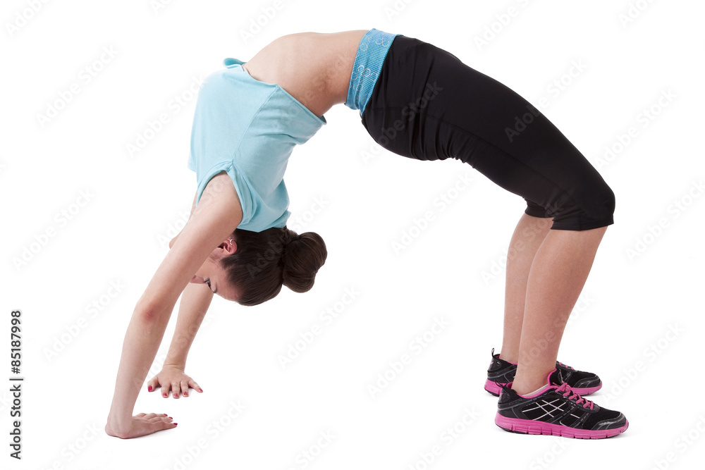girl doing bridge Stock Photo | Adobe Stock