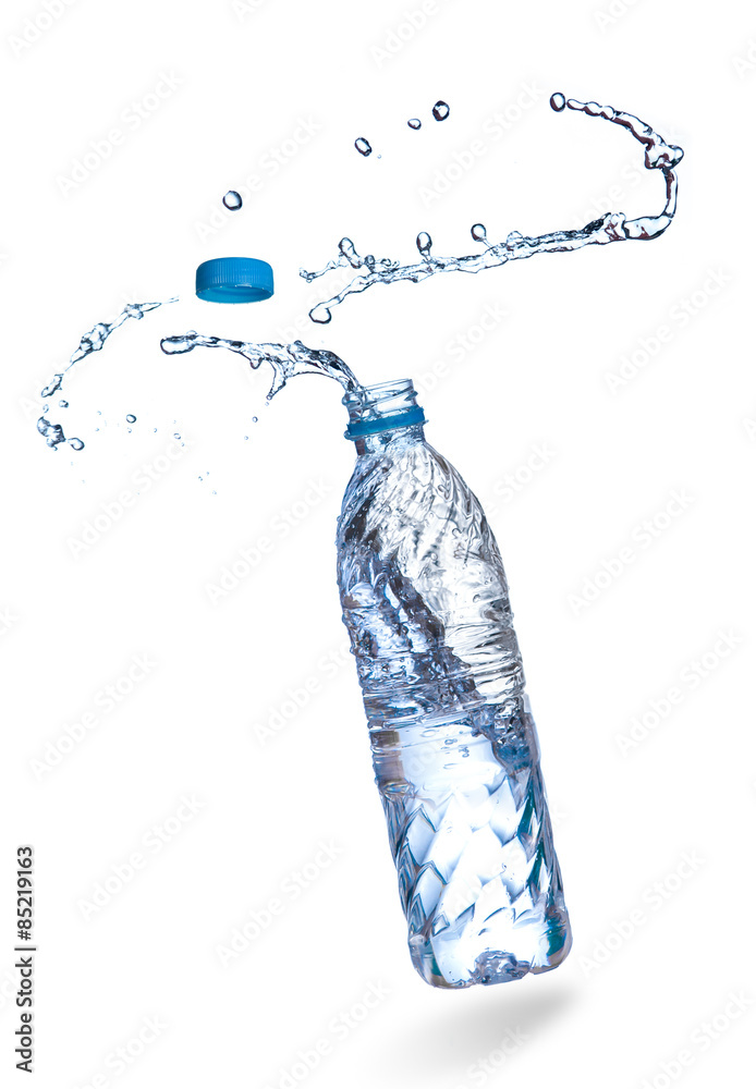 Water up from a plastic bottle Stock Photo | Adobe Stock