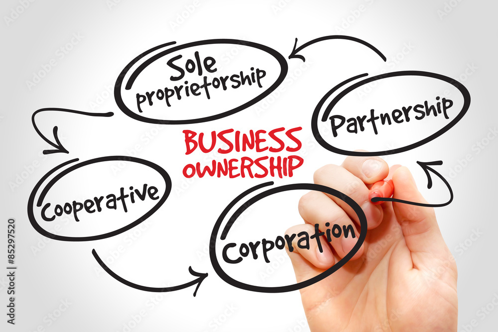 Poster Business ownership mind map concept – Wall Art | UkPosters