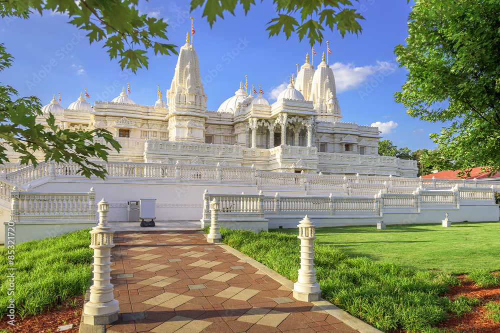 Baps Shri Swaminarayan Mandir Hindu Temple in Atlanta, Georgia. Stock ...