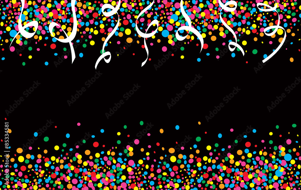 streamers falling from the sky Stock Vector | Adobe Stock
