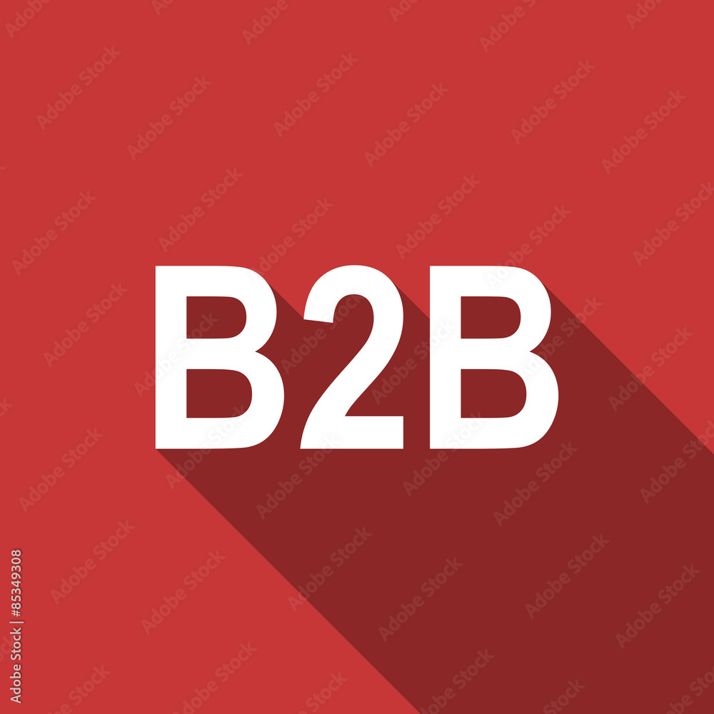 b2b flat design modern icon Stock Illustration | Adobe Stock