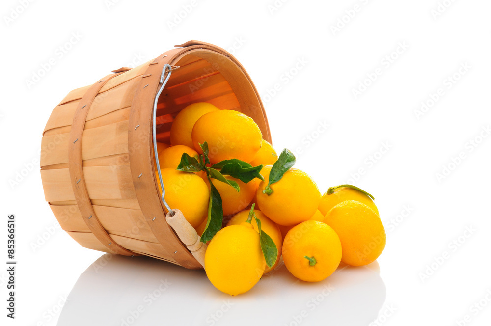 Lemon Basket Spill Stock Photo | Adobe Stock