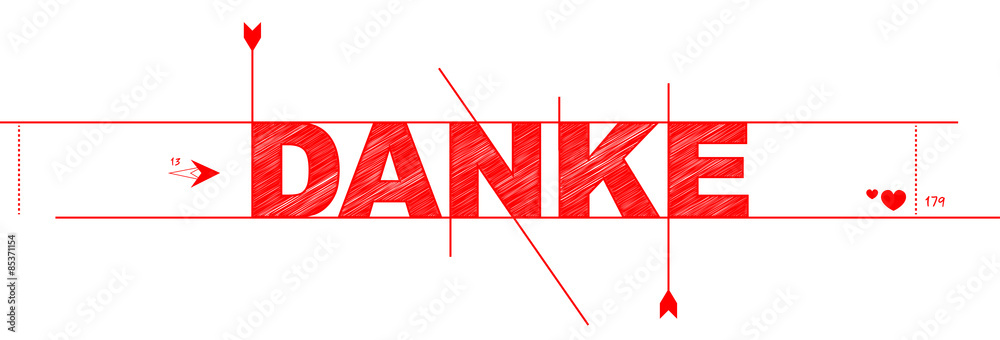 Skizze | Zeichnung | Danke Stock Vector | Adobe Stock