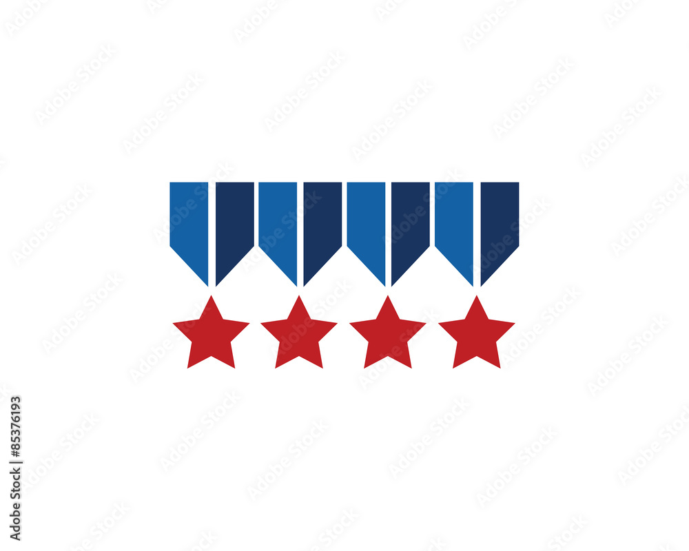 Veteran Stars vector de Stock | Adobe Stock