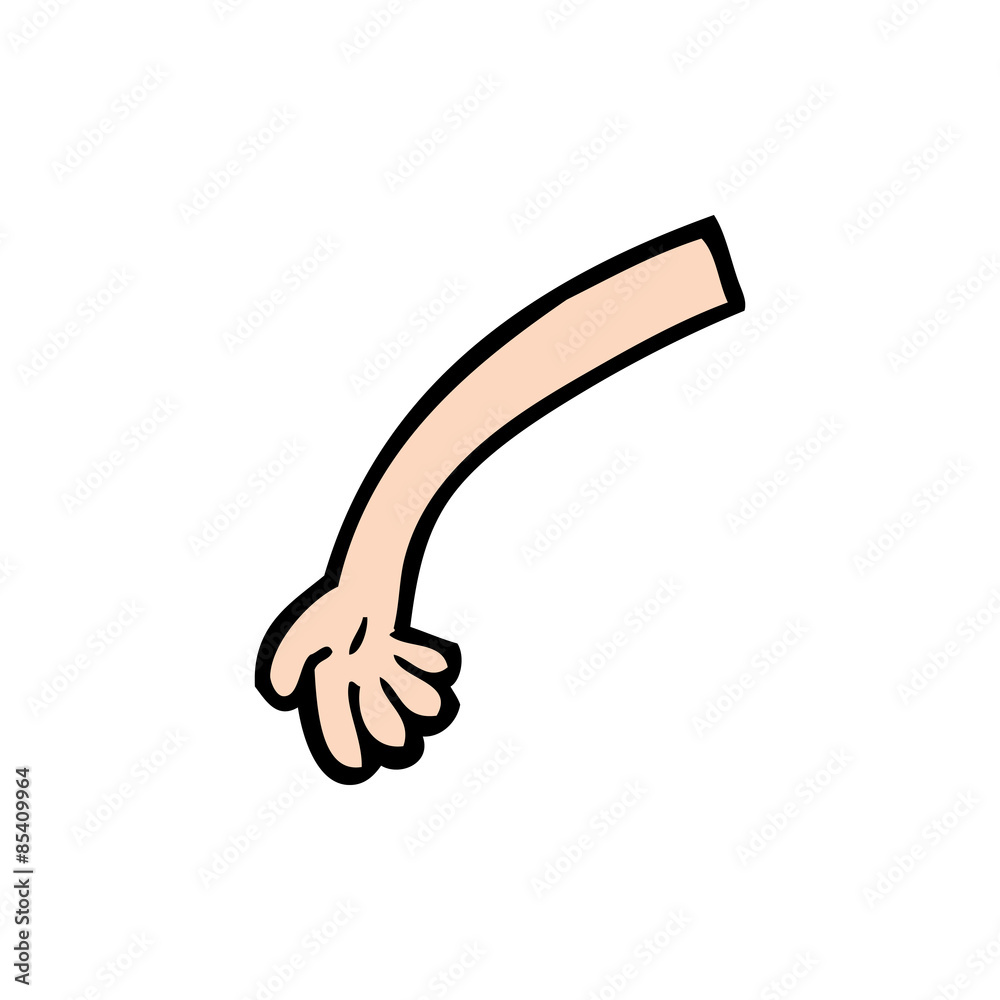 cartoon arm Stock Vector | Adobe Stock