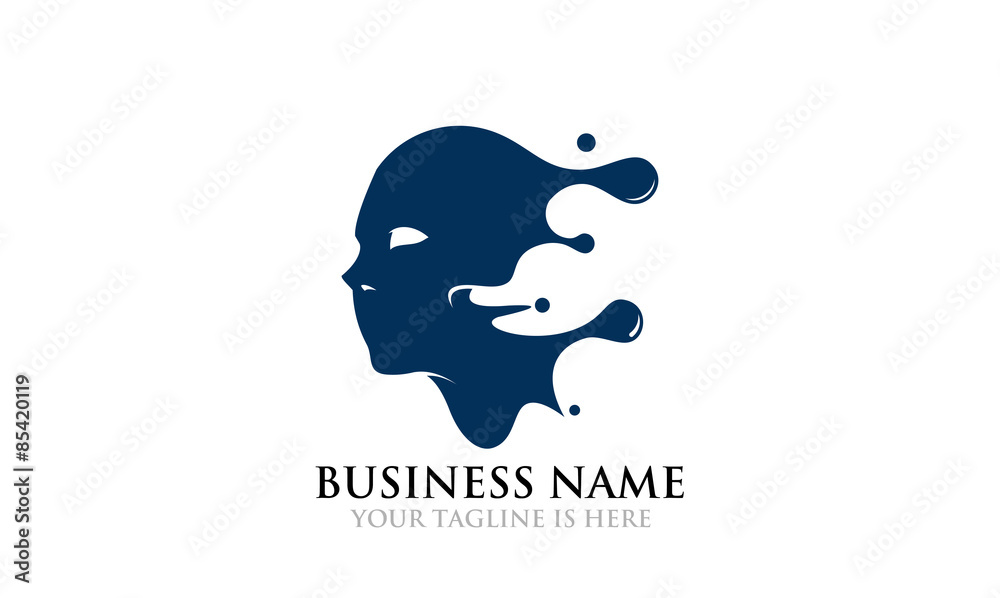 Fresh Splash with New Face - Logo Stock Vector | Adobe Stock