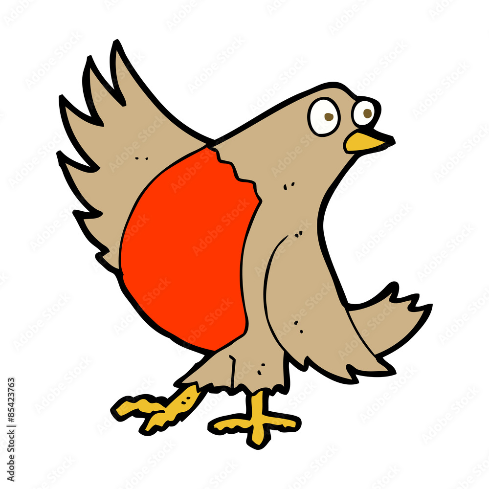 cartoon dancing robin Stock Vector | Adobe Stock