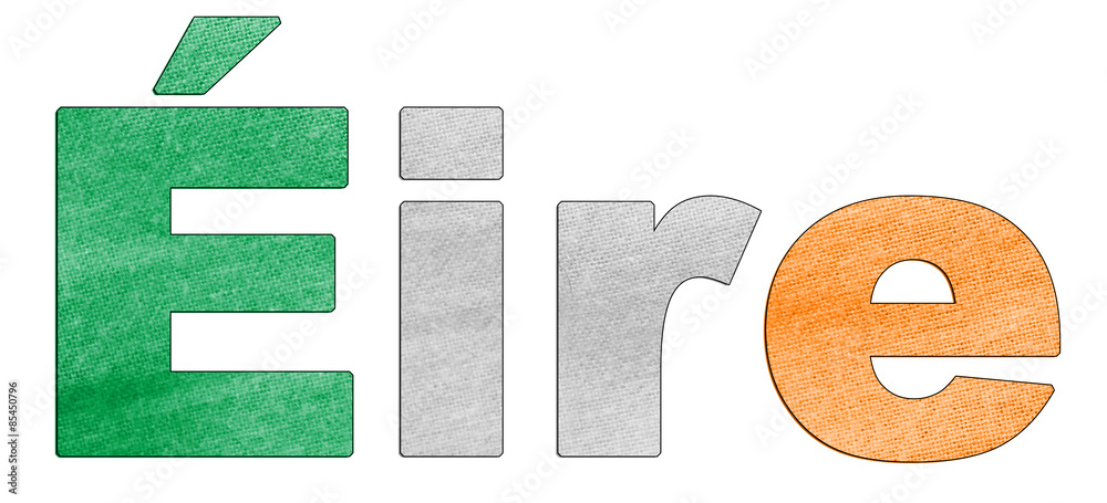 Schriftzug Irland (Éire) Stock-Illustration | Adobe Stock