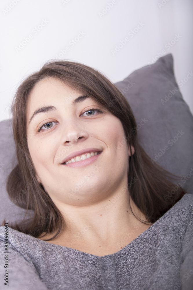 Beautiful girl taking picture of herself, selfie Stock Photo | Adobe Stock