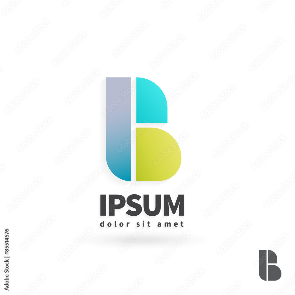 Letter B, logo design template. Creative vector logotype for your ...