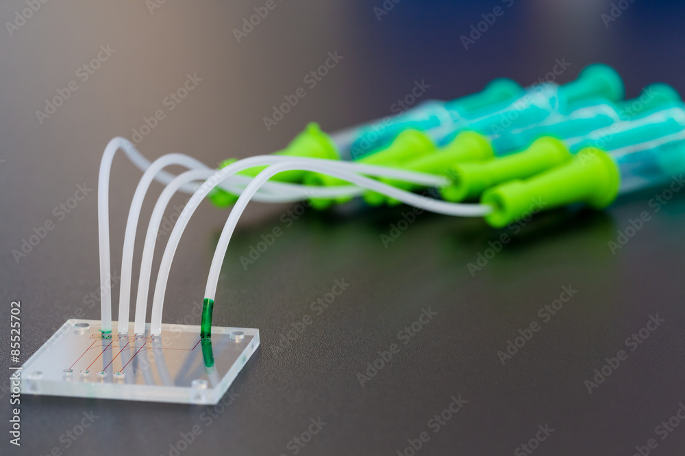 A lab on chip is device integrates several laboratory processes Stock ...