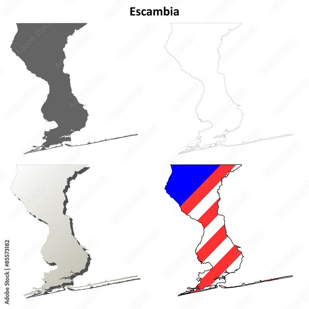 Escambia County Fl Map