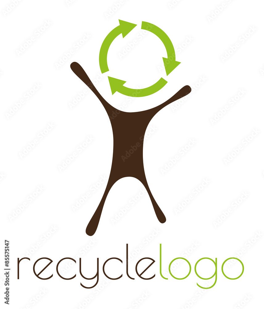 Recycle logo Stock Vector | Adobe Stock