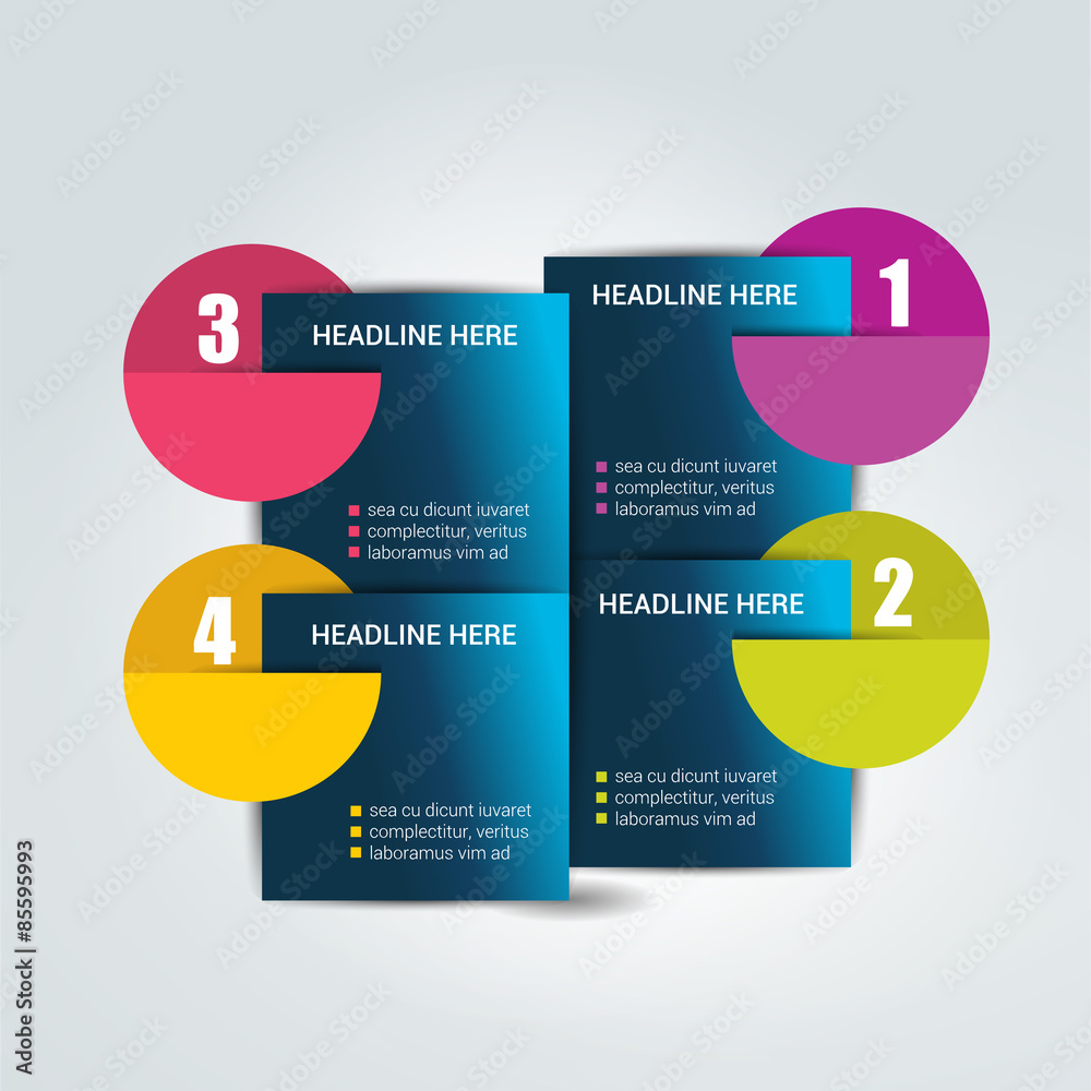 Four steps template. Numbered chart. Infographic element. Stock Vector ... Four steps template. Numbered chart. Infographic element. Stock Vector ...