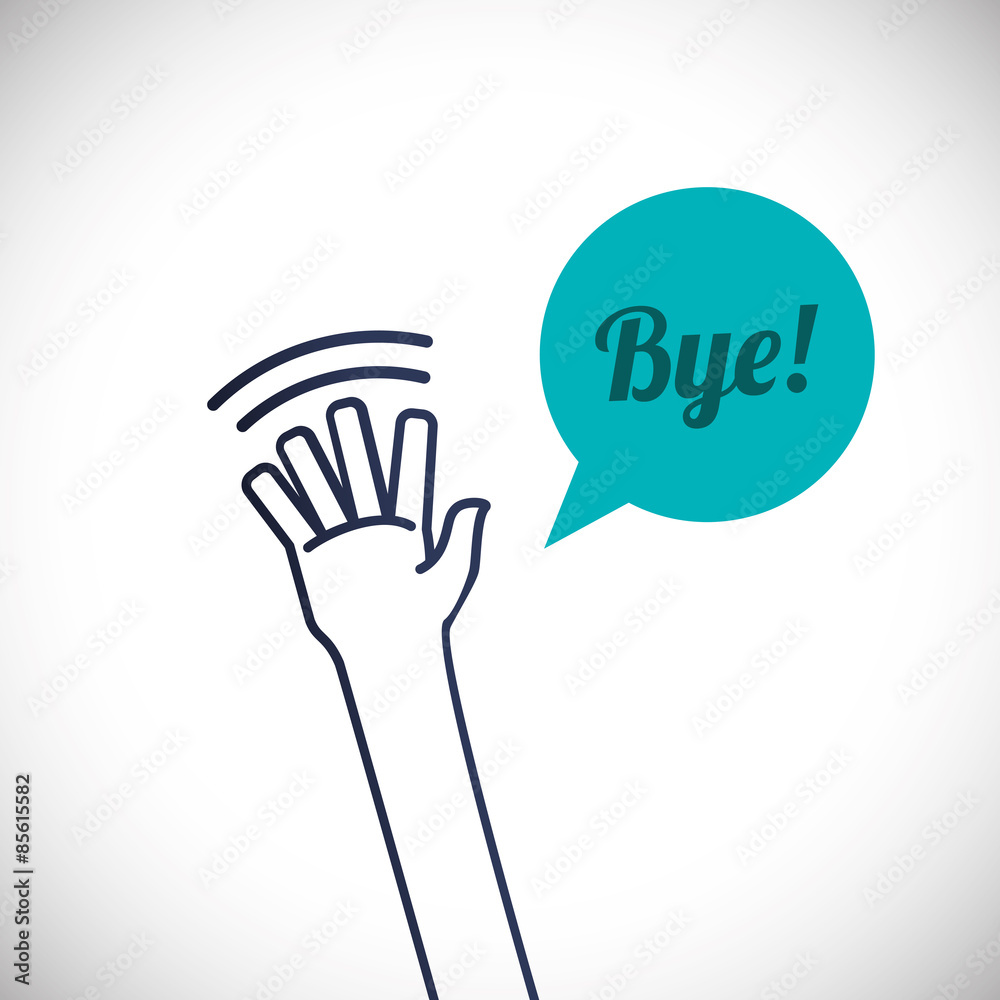 Hand sign design Stock Vector | Adobe Stock