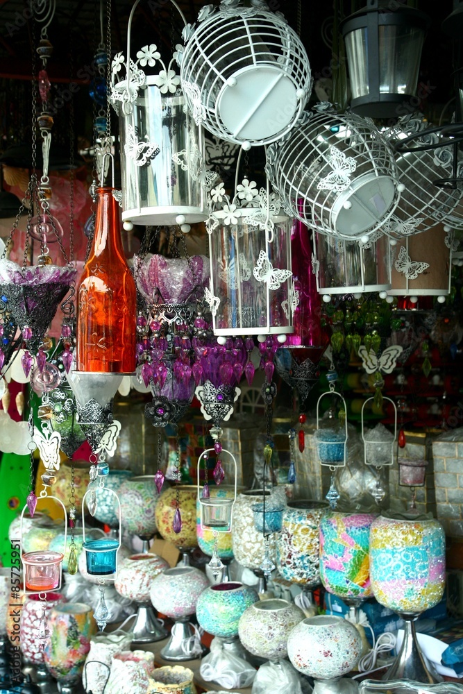 Variety of lamps sold at a store in Dapitan Arcade in Manila ...