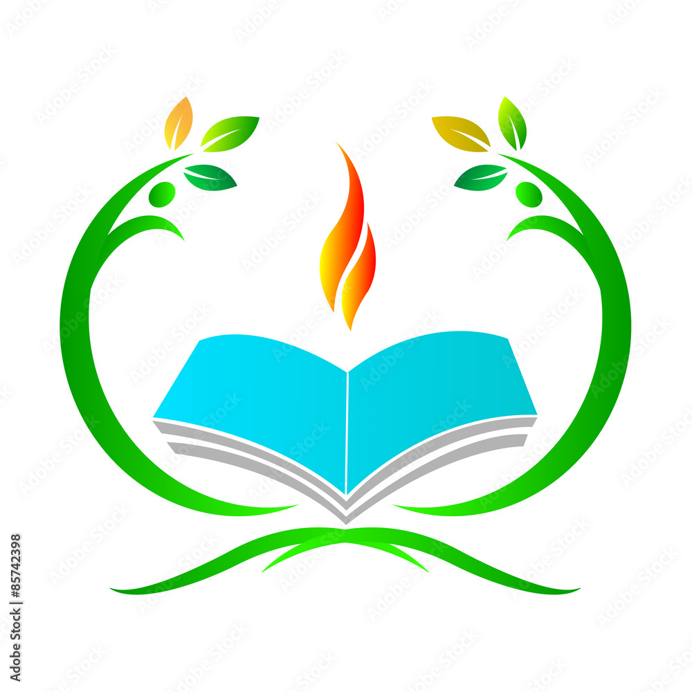 Education logo design isolated on white background. Stock Vector ...