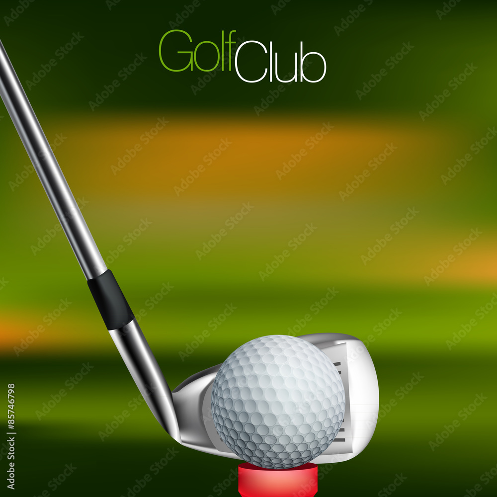 Golf Background All elements are in separate layers and grouped. Stock ...