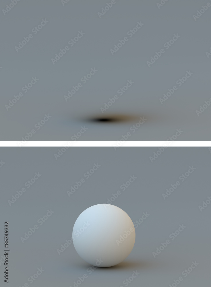 Drop shadow on an empty grey background. The bottom panel shows the ...
