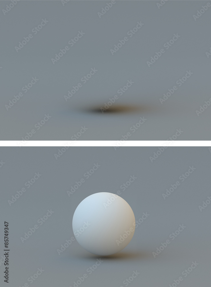 Drop shadow on an empty grey background. The bottom panel shows the ...