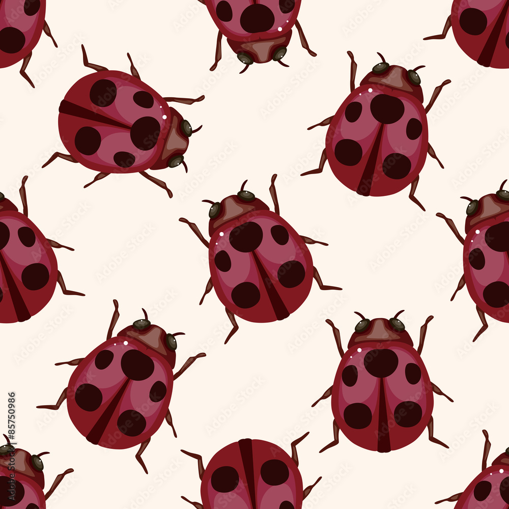 bug cartoon , cartoon seamless pattern background Stock Vector | Adobe ...