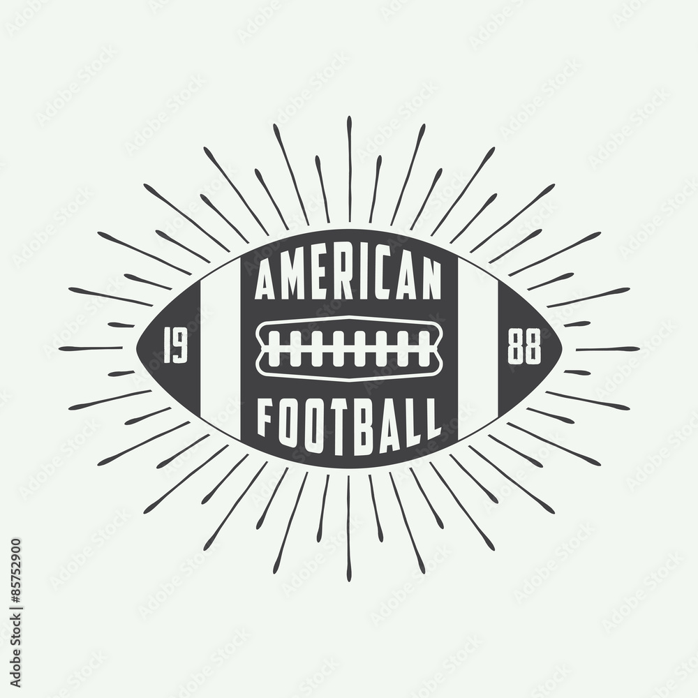 Vintage Football Vector