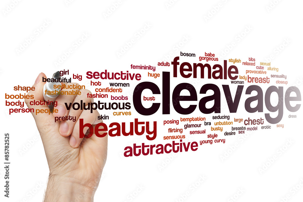 Cleavage word cloud Stock Photo | Adobe Stock