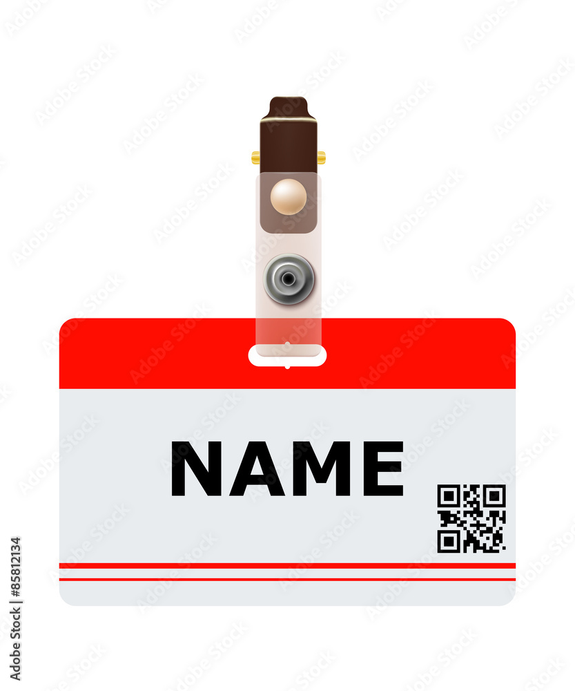 Business identification with QR code. Vector illustration Stock Vector ...