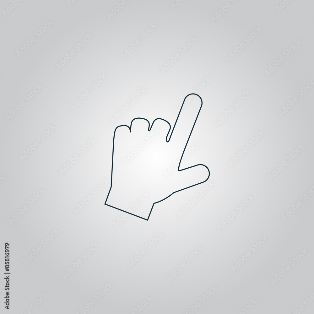 Mouse hand cursor vector illustration Stock Vector | Adobe Stock