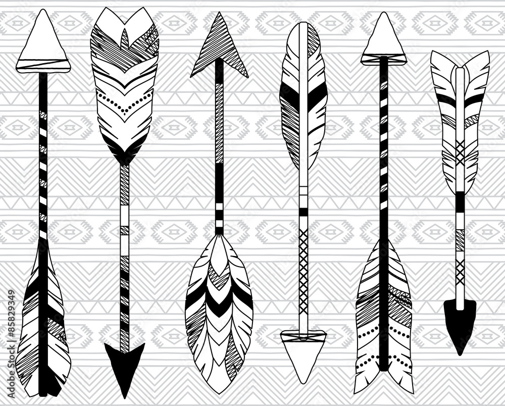 Feathered Arrow Clip Art