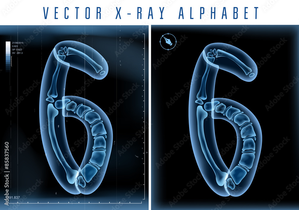 Vector blue 3D x ray style alphabet vector for unique logo or Stock ...