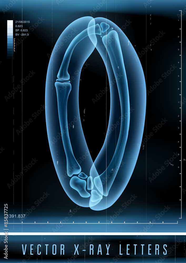 Vector blue 3D x ray style alphabet vector for unique logo or Stock ...