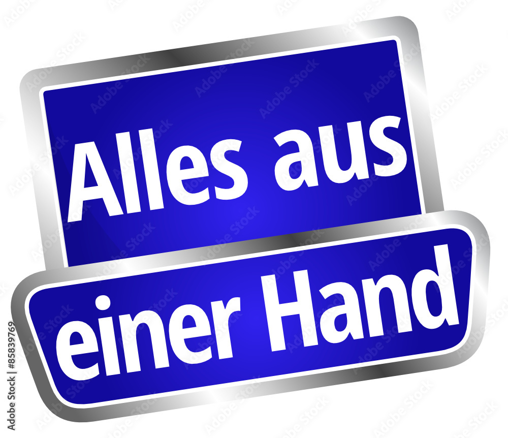 Alles aus einer Hand Stock Vector | Adobe Stock