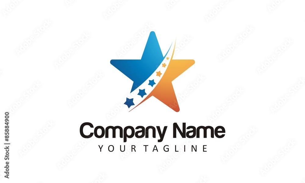 Star Logo. Abstract star sign Branding Identity Corporate vector ...