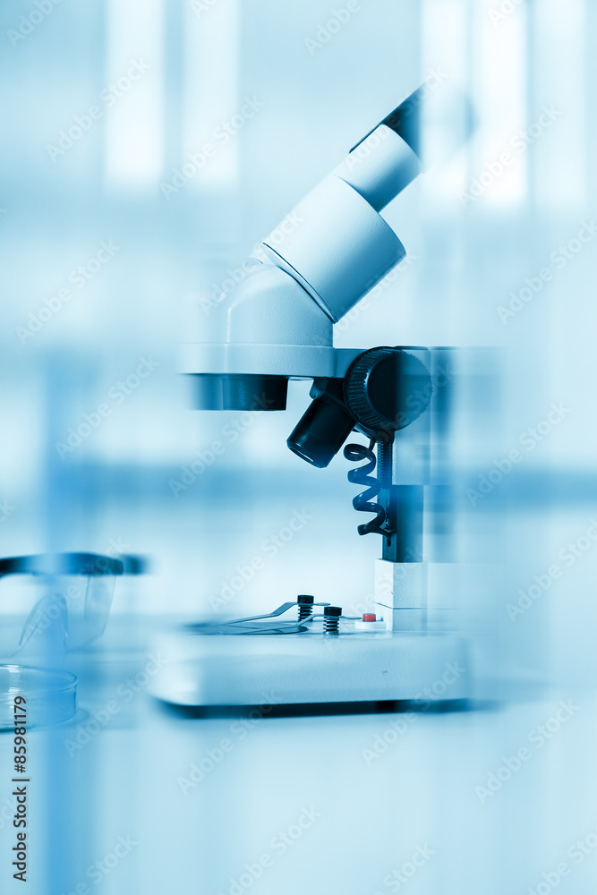 Laboratory microscope lens.modern microscopes in a lab Stock Photo ...