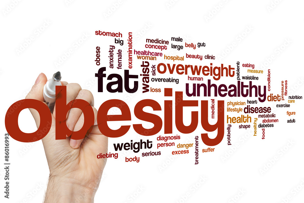 Obesity word cloud Stock Photo | Adobe Stock