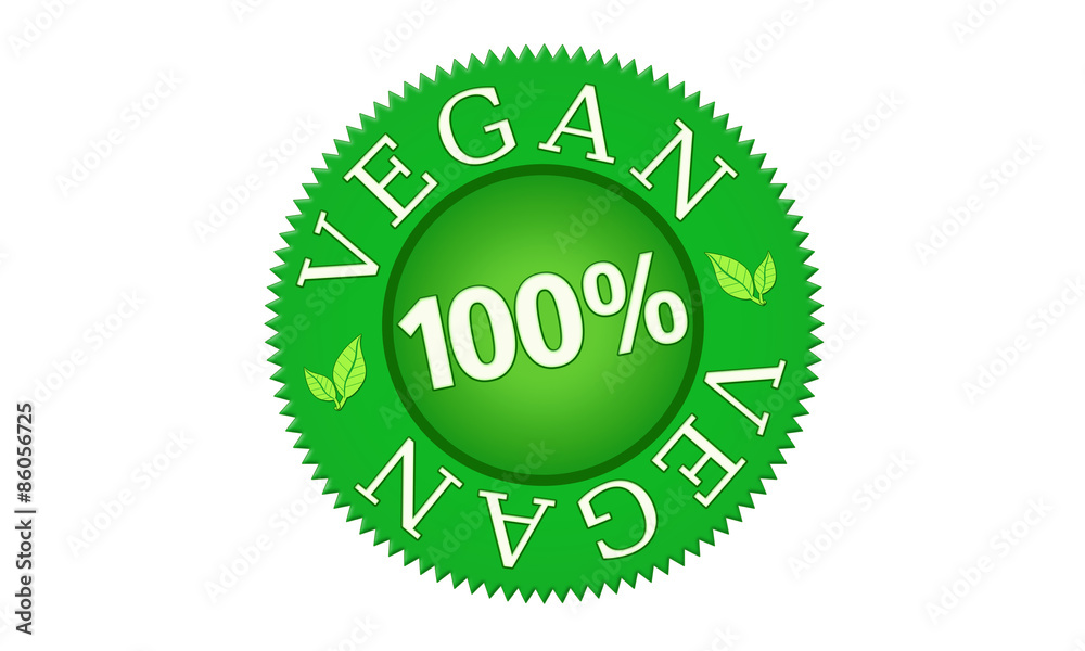 Vegan Symbol Zeichen Stock-Illustration | Adobe Stock