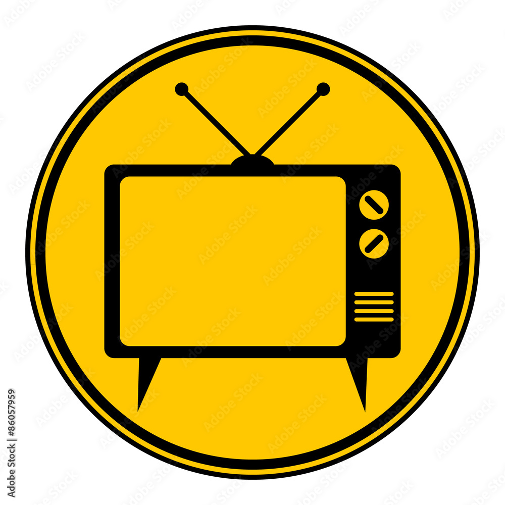 TV button. Stock Vector | Adobe Stock