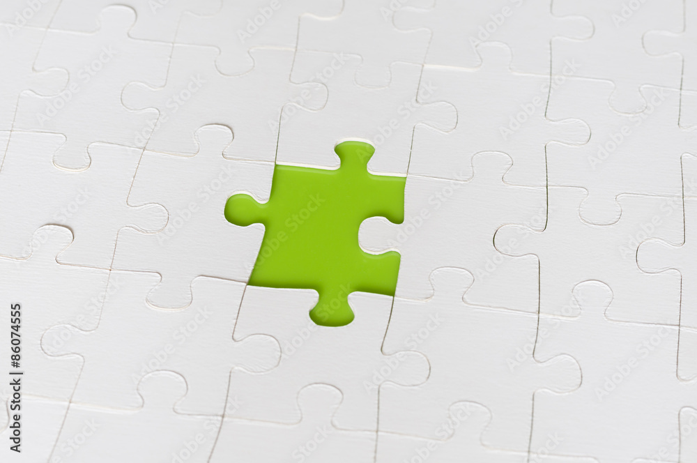 Fehlendes Puzzleteil /Symbol fuer Loesungen von Geschaeftskonzepten ...