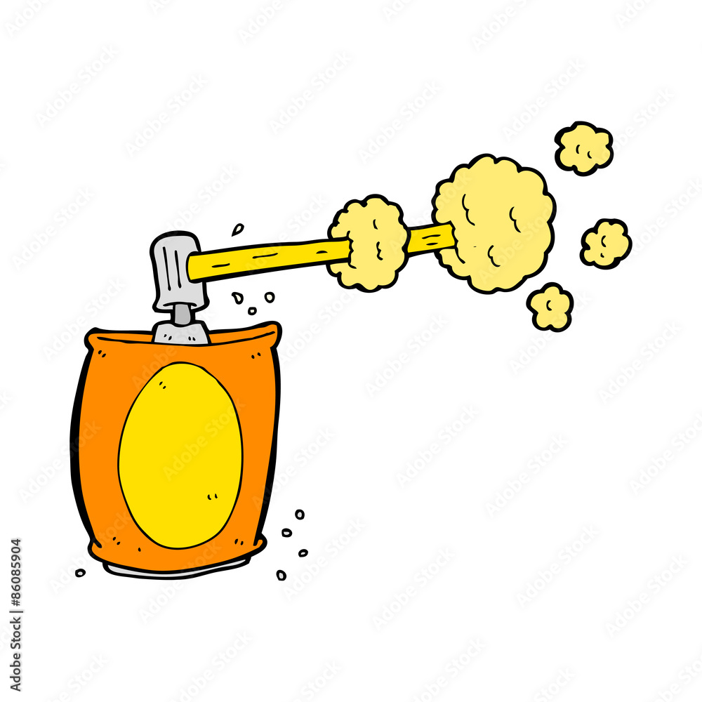 cartoon aerosol spray can Stock Vector | Adobe Stock