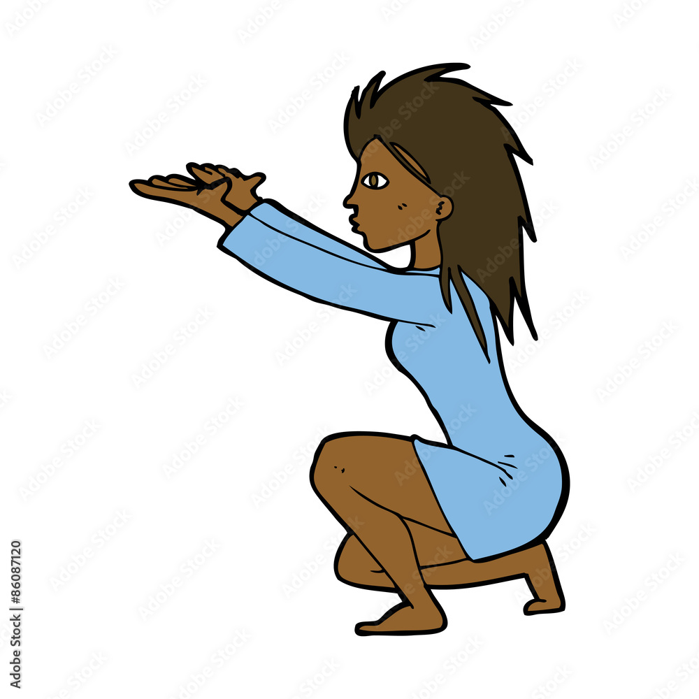 cartoon womn casting spel Stock Vector | Adobe Stock