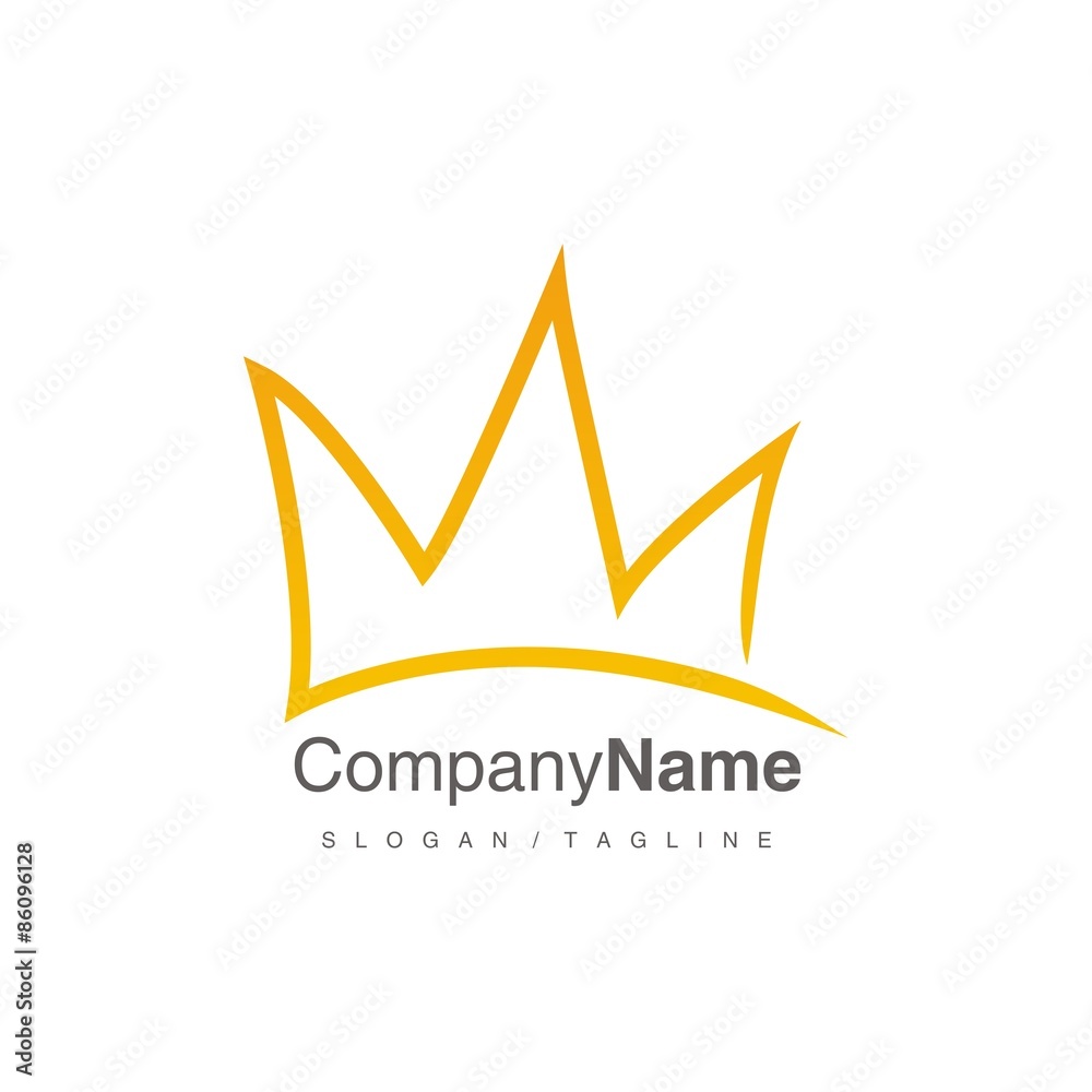 Crown logo icon vector Stock Vector | Adobe Stock