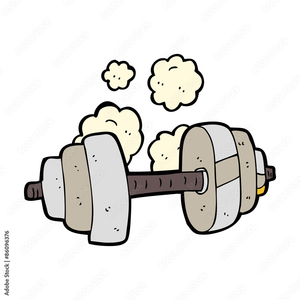 cartoon dumbbell Stock Vector | Adobe Stock