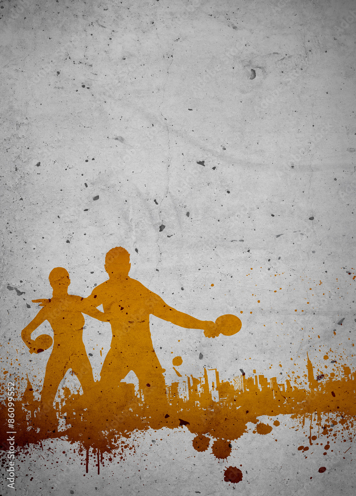 Ping pong background Stock Illustration | Adobe Stock