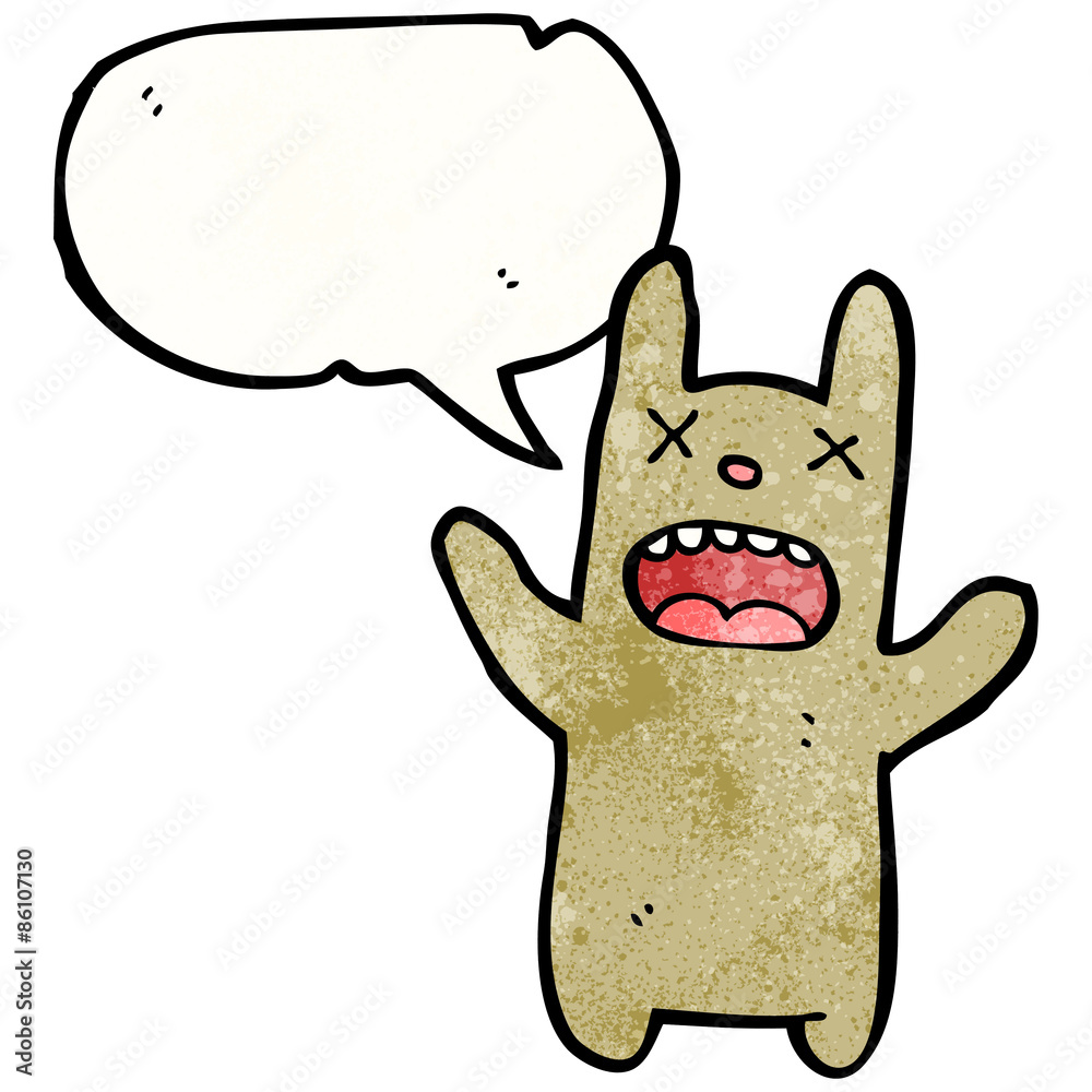 cartoon dead rabbit Stock Vector | Adobe Stock